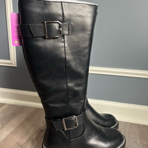 Hawkwell | Shoes | Hawkwell Womens Black Knee High Platform Riding ...